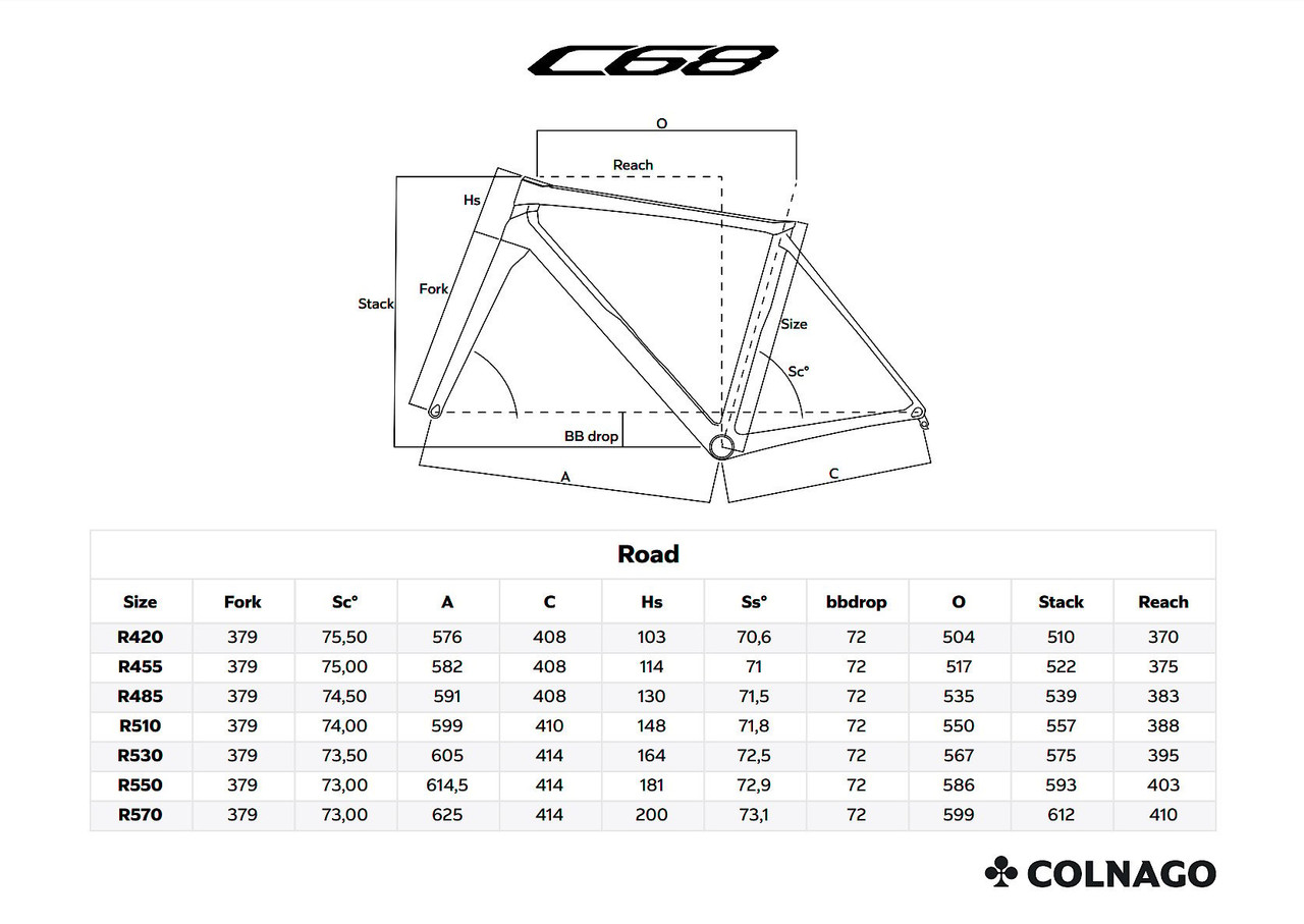 Colnago C68 Road Carbon Frameset HRWH - Bikebug