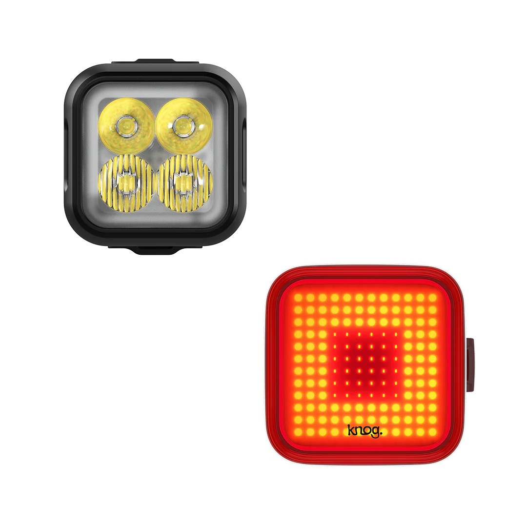 Knog Blinder 900 and Square Cycling Light Set - Bikebug