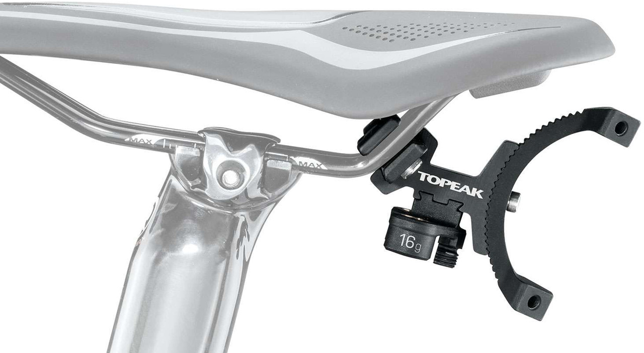 Topeak Tri-Backup Elite Co2 Bottle Cage Angled Saddle Rail Mount - Bikebug