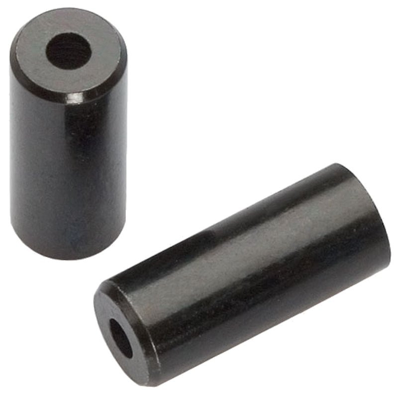 Jagwire 4mm Brass End Caps (Bottle 50) Black - Bikebug