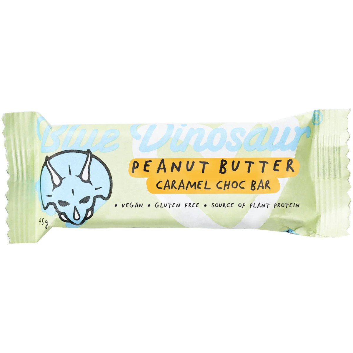 Blue Dinosaur Hand-Baked Vegan Protein Bar PB & Caramel Choc - Bikebug