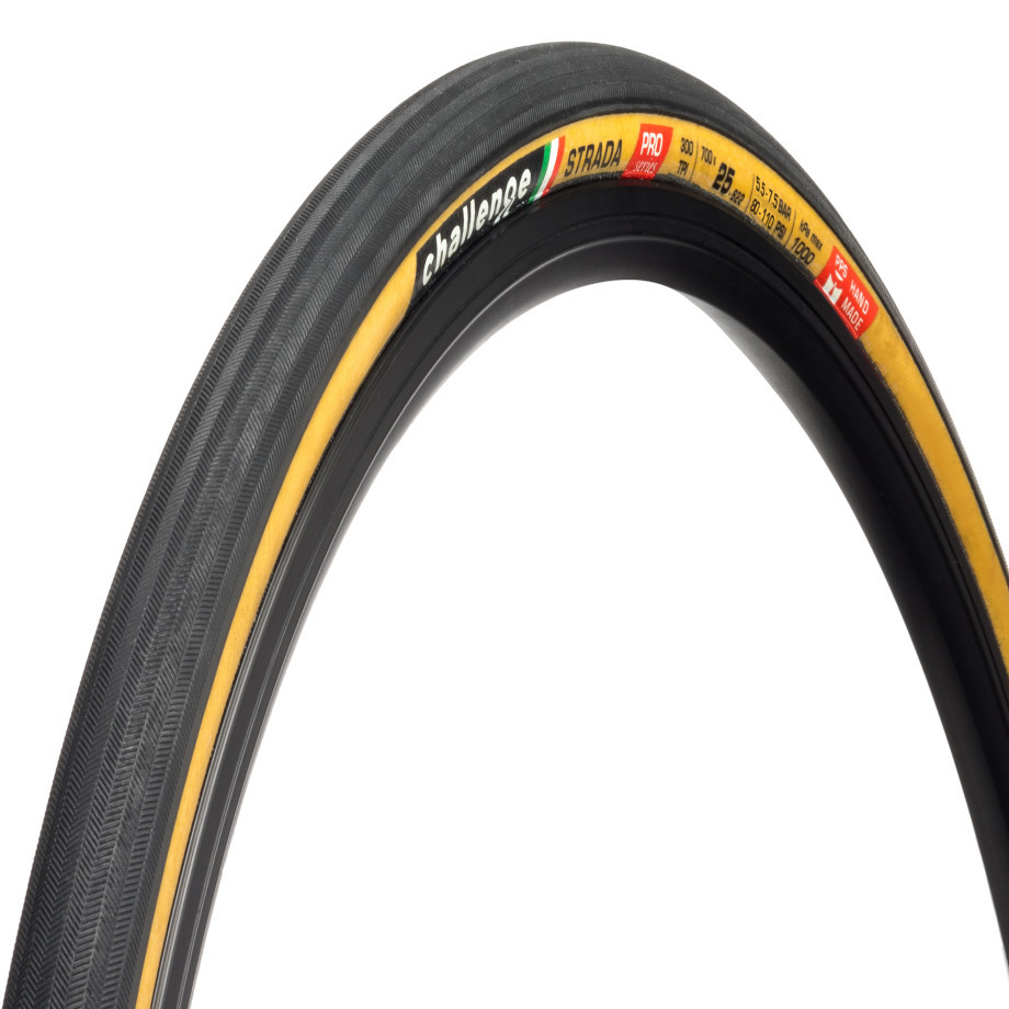 Challenge Strada Pro H-CL 300 TPI Tan 700mm Tyre - Bikebug