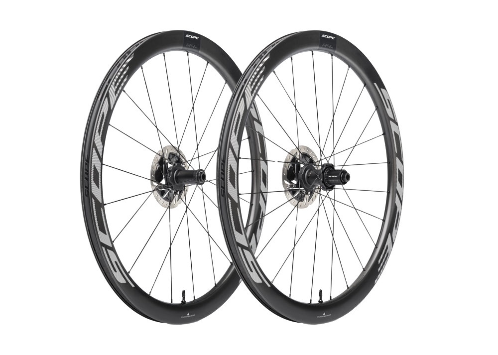 Scope R4.A Disc Brake Shimano HG White Decal Wheelset - Bikebug