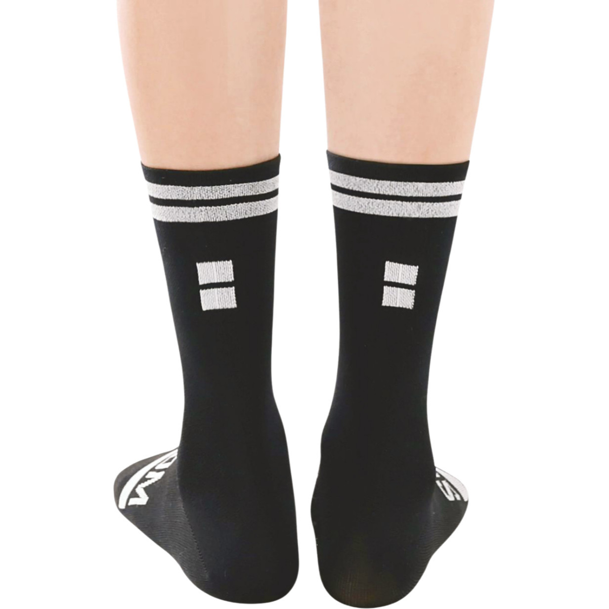 Soomom Reflective Chic Logo Cycling Socks Black - Bikebug