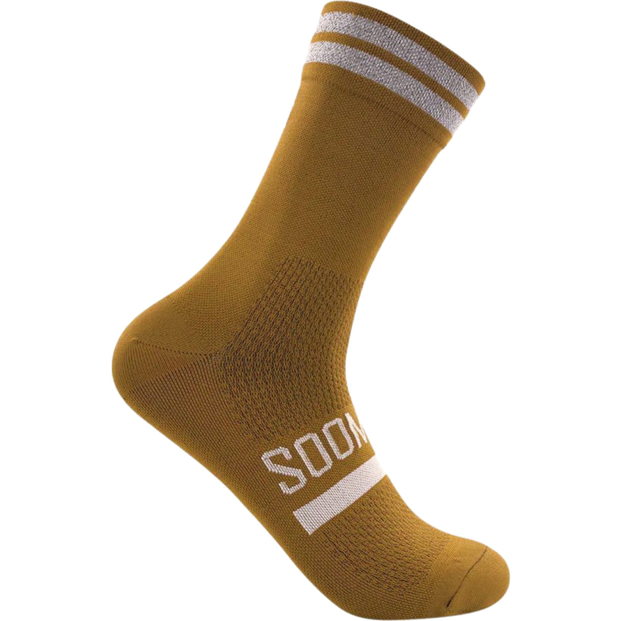 Soomom Reflective Chic Logo Cycling Socks Latte Brown - Bikebug