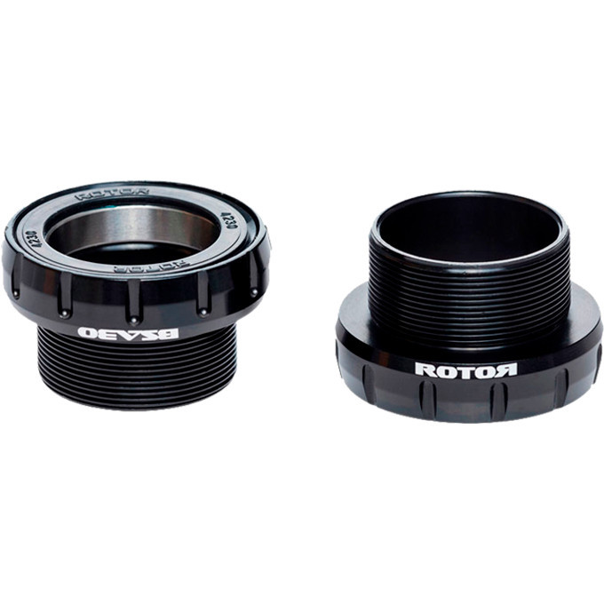 Rotor BSA 68/73mm Steel Black Bottom Bracket - Bikebug