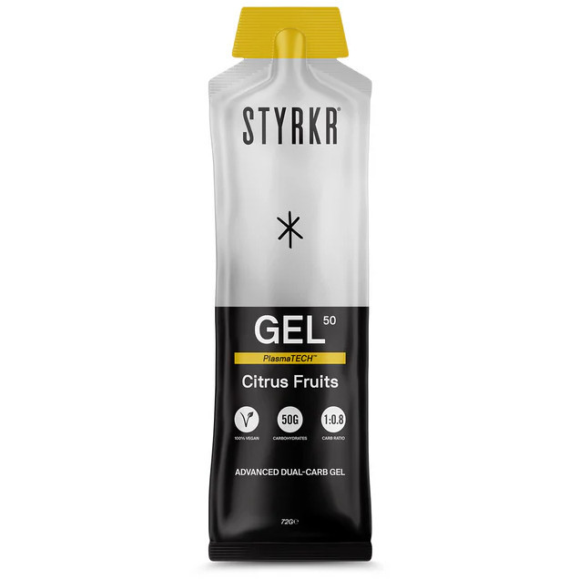 Styrkr Gel50 Citrus Fruits Dual-Carb Energy Gel - Bikebug