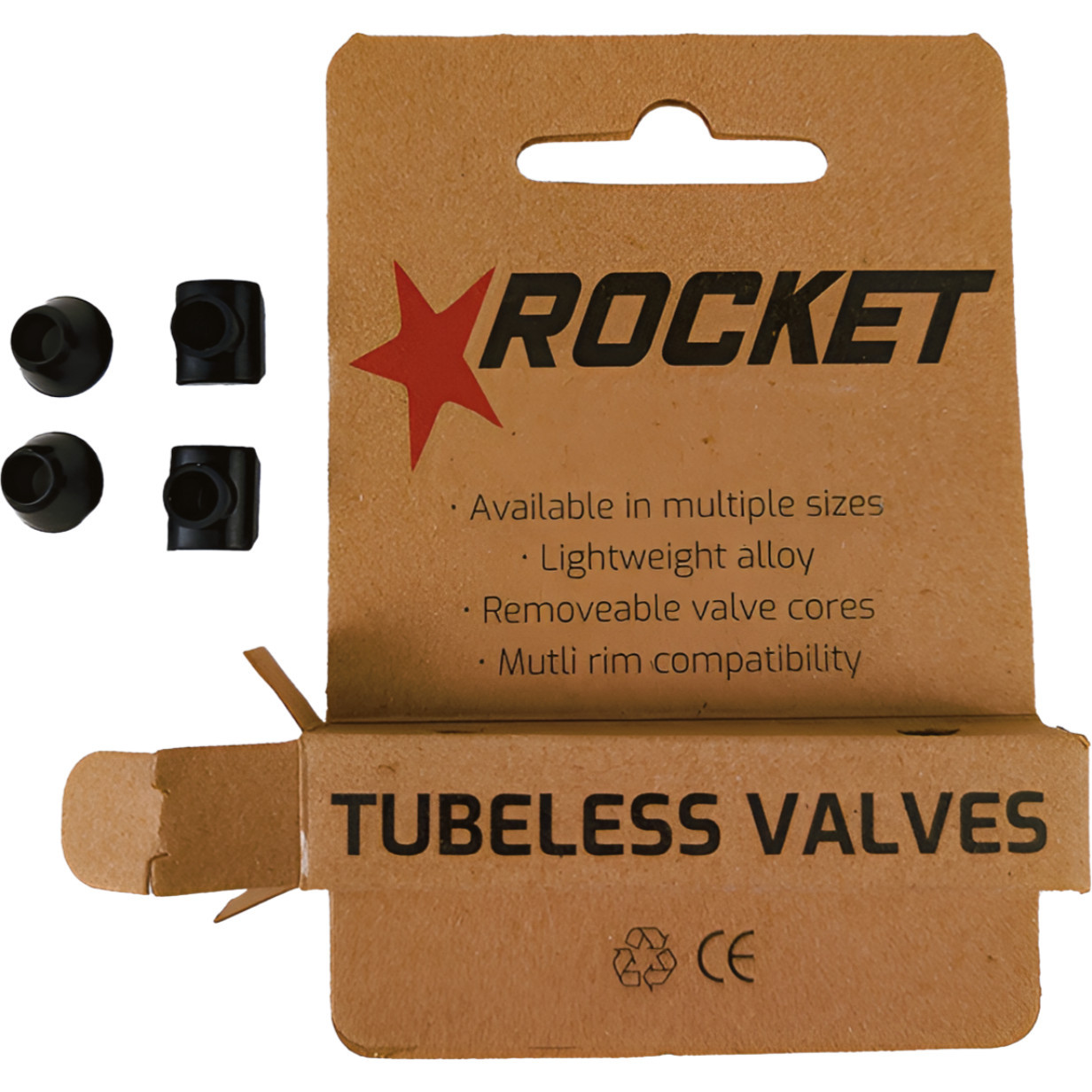 Rocket Tubeless Valves 48mm Green - Bikebug
