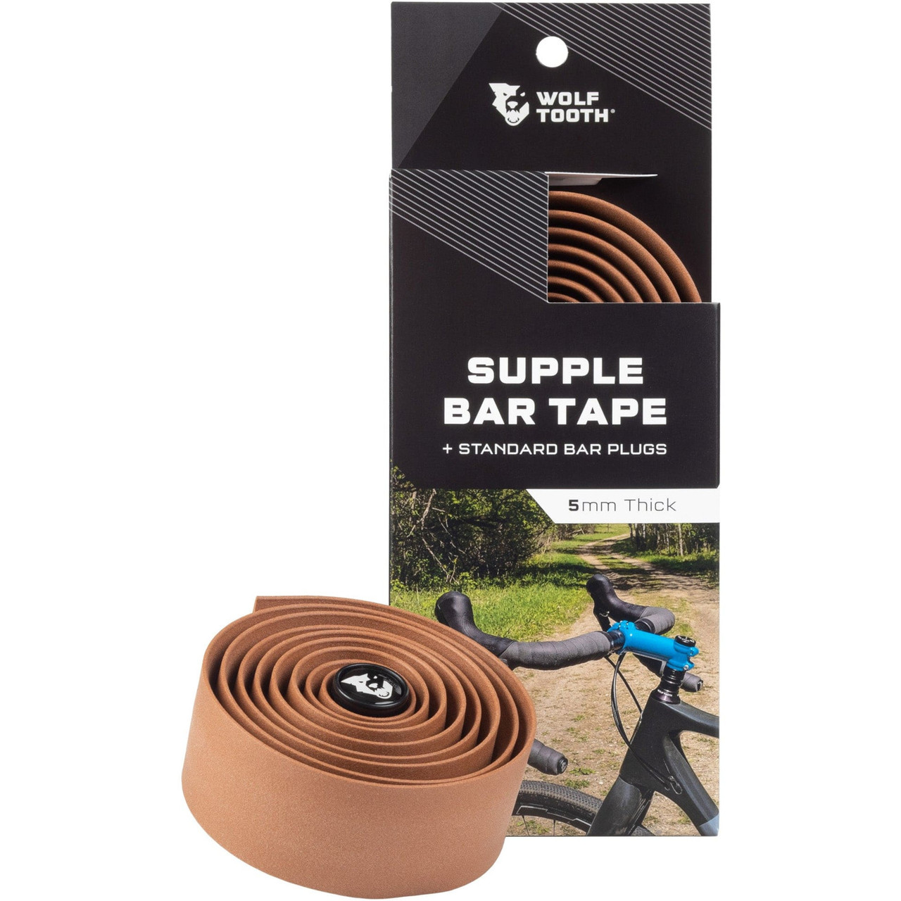 Bicycle Handlebar Tape Wolf Tooth Components Supple Bar Tape - Black ...