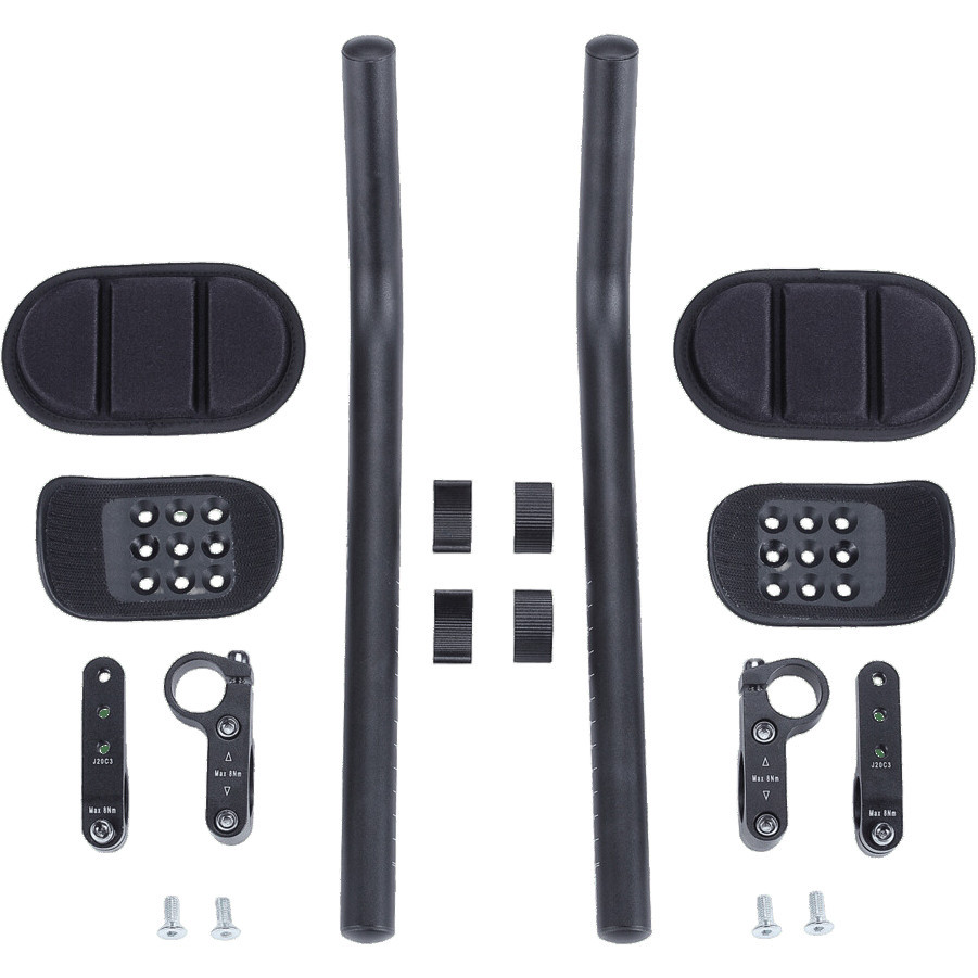 BBB BHB-60 AeroMax Alloy Clip On J-Bend Bar Extensions - Bikebug