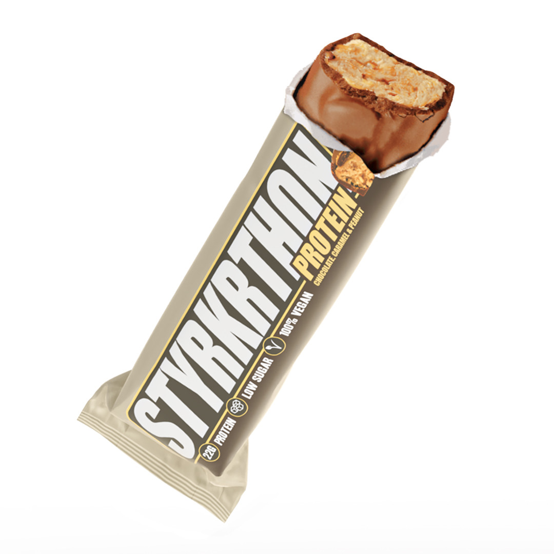 Styrkr Styrkrthon Protein Bar Chocolate Caramel & Peanut x 12 Box - Bikebug