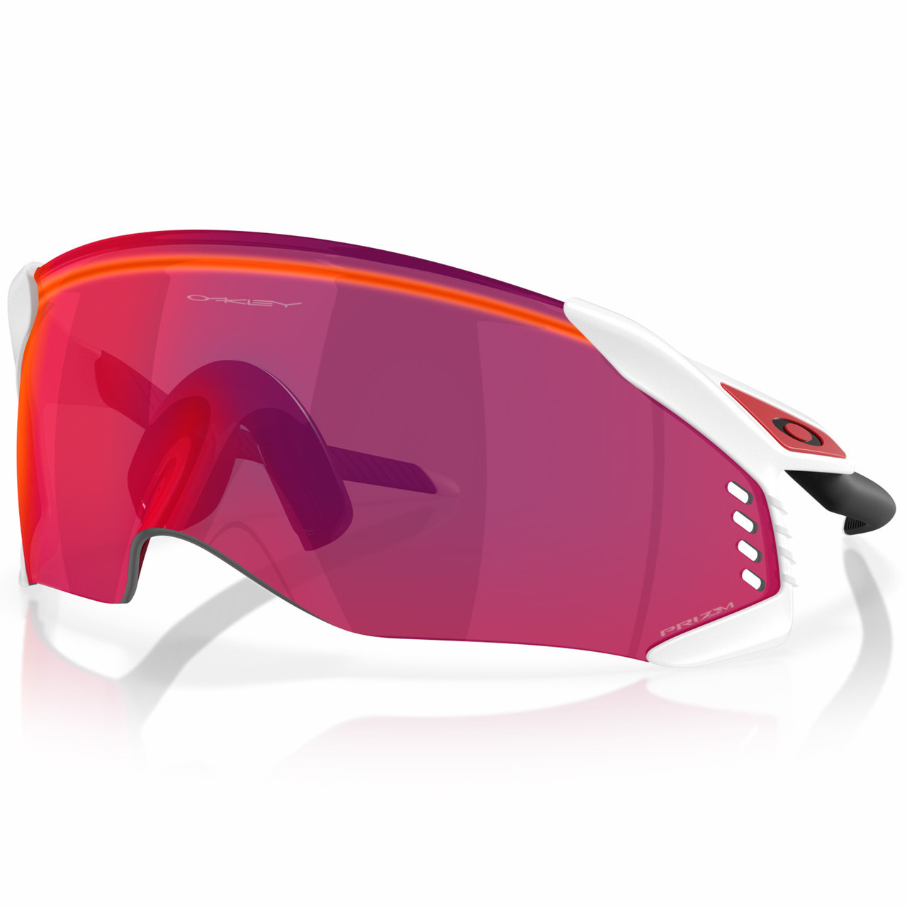Oakley Velo Kato Matte White W/ Prizm Road Lens - Bikebug