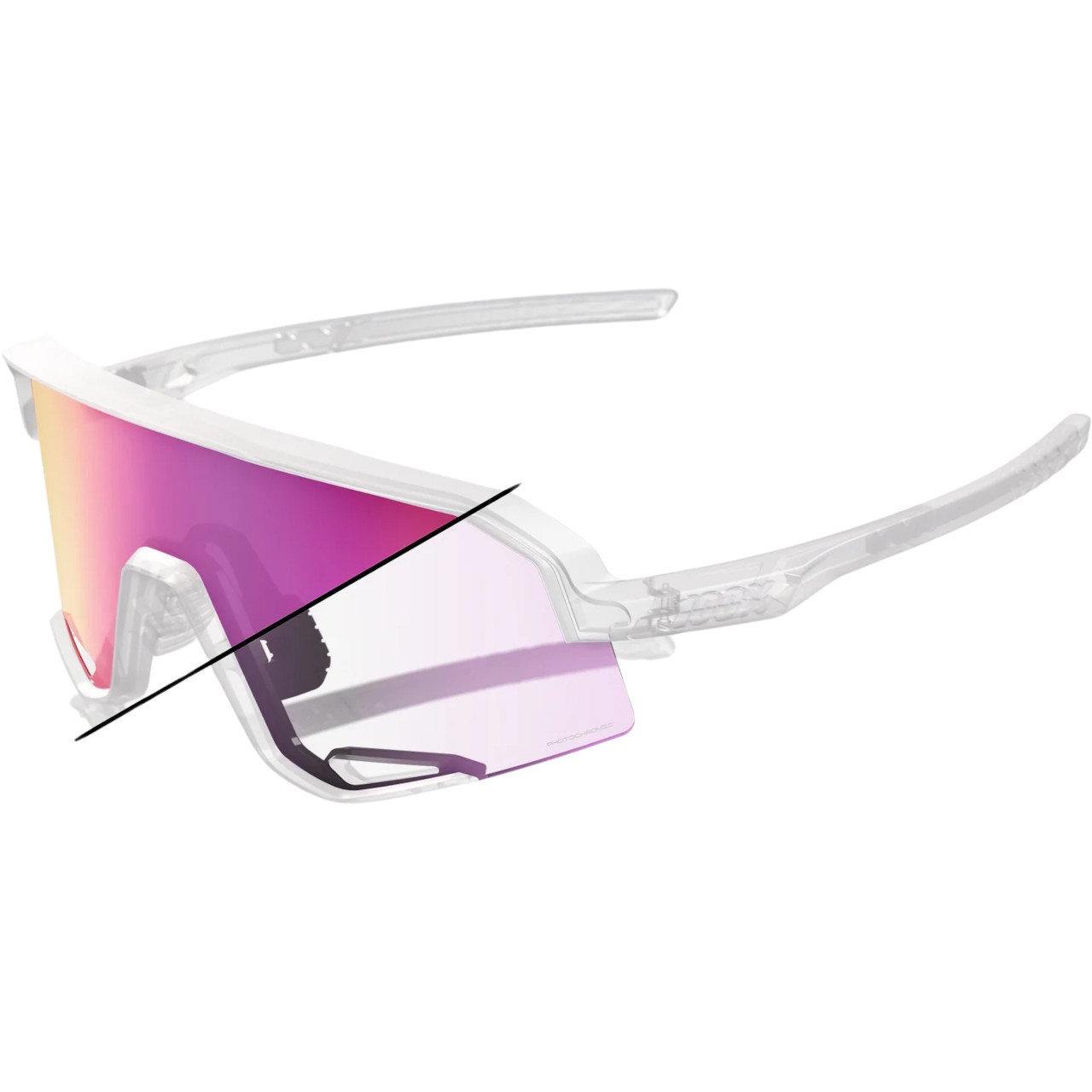 100% Slendale Replacement Lens Purple Mirror Photochromic - Bikebug