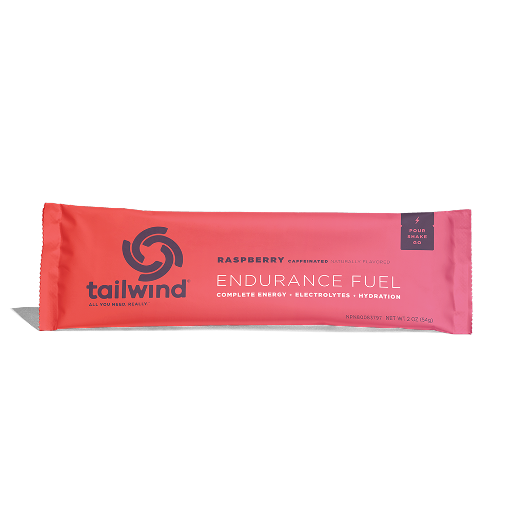 Tailwind Endurance Fuel Stick Pack Raspberry (Caffeinated) - Bikebug