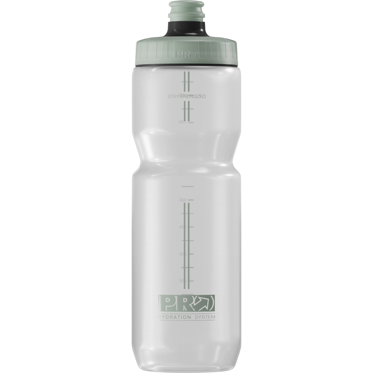 PRO Performance Bottle 800ml Transparent/Green - Bikebug