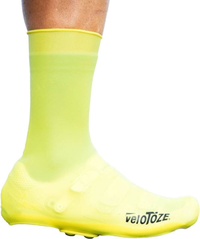 veloToze Tall Silicone Shoe Cover with Snaps Black - Bikebug