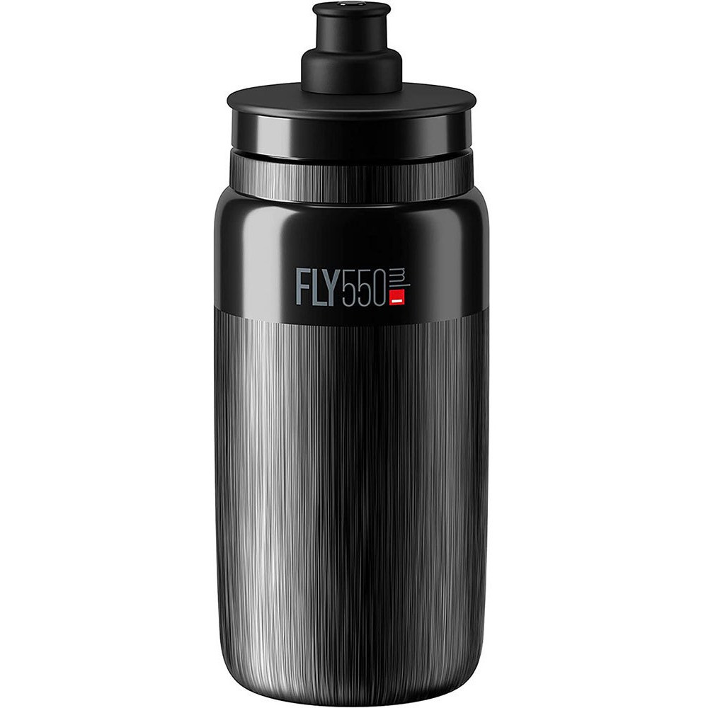 Elite Fly Tex Black Water Bottle 550ml - Bikebug