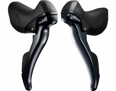 Shimano Sora ST-R3000 3x9 Speed STI Shift/Brake Lever Set Grey - Bikebug