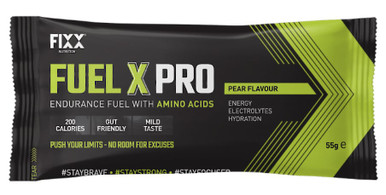 Fixx Nutrition Fuel X Pro Endurance Fuel Sachet Pear 55g - Bikebug