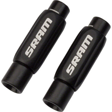 SRAM Compact Alloy Inline Barrel Brake Cable Adjuster 2Pk Black - Bikebug