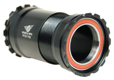 Wheels MFG PF30 Threaded Angular Contact Bottom Bracket Black - Bikebug