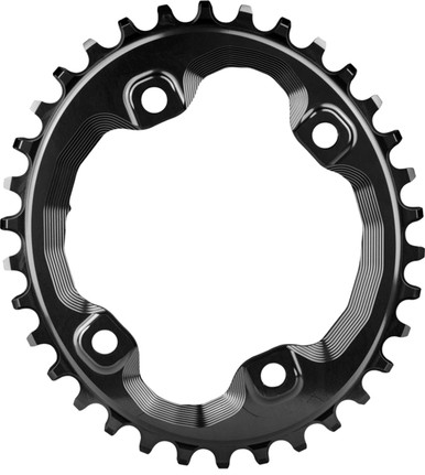 absoluteBLACK Oval XT M8000 96BCD Traction Chainring Black Pushys
