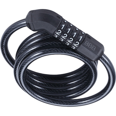 BBB BBL-66 QuickCode Combo Coil Cable Lock 8mm x 120cm - Bikebug