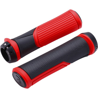 BBB BHG-96 Cobra Lockring Grips 142mm Black/Red
