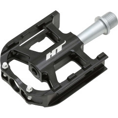 HT Components AR12 Pedals (Alloy / CNC CRMO) - Black - Pushys
