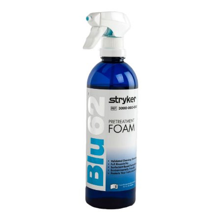 Stryker Blu62 Foam RTU Non-Enzymatic Instrument Detergent, 32 oz.