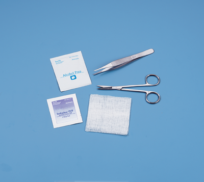 Busse Sterile Suture Removal Kit with Iris Scissors, 50/Case