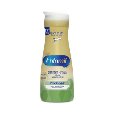 Enfamil ProSobee Soy Infant Formula for Lactose Intolerance, 32 oz., 4/Case