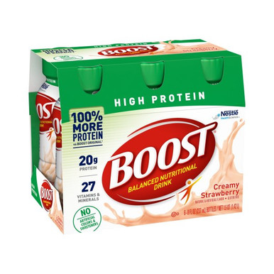 Boost High Protein Nutritional Supplement, Creamy Strawberry Flavor, 8 ...