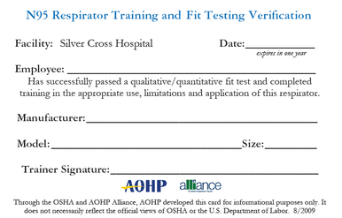 51310 - Card-N95 Resp Training & Fitness Testing - Box (2500) - Silver ...