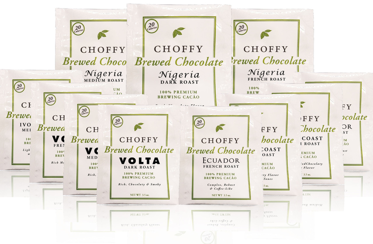 Choffy Brewed Cacao: Brewed with Cacao Nibs just like Coffee