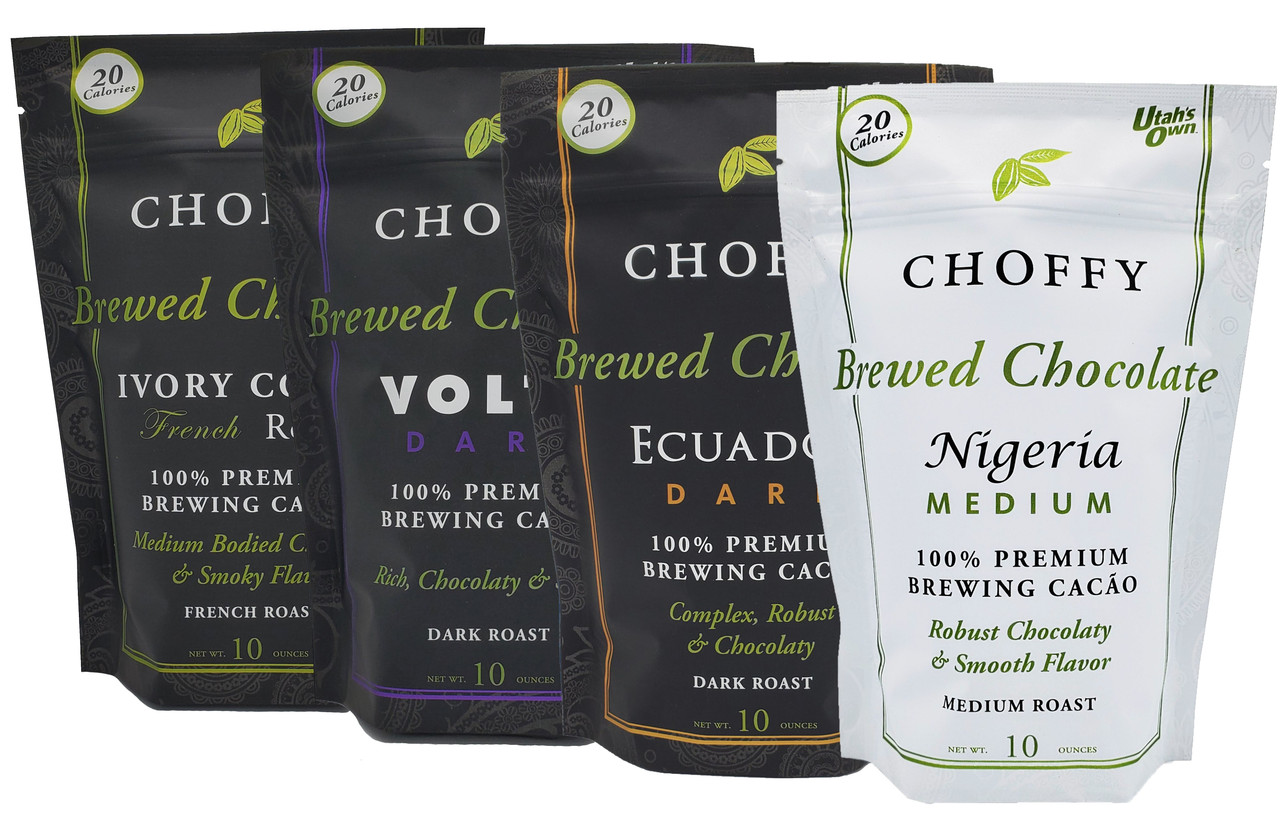Choffy Brewed Cacao: Brewed with Cacao Nibs just like Coffee
