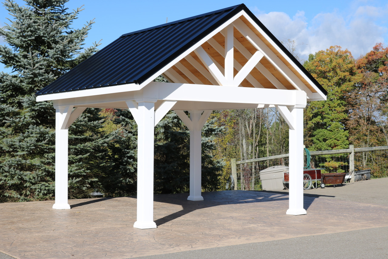 Cascade Wood Pavilion - Kauffman Lawn Furniture