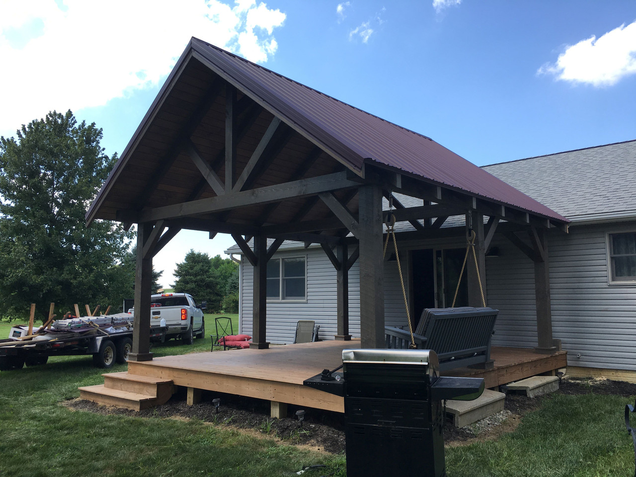 Rustic Pavilion - Kauffman Lawn Furniture