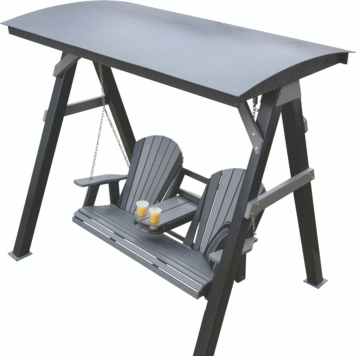 Vinyl A-Frame with Solid Poly Roof | Kauffman Lawn Furniture