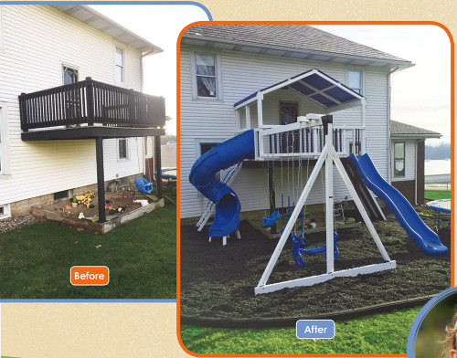 Restructure For Deck-Play Area Combination | Kauffman Lawn Furniture