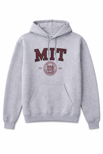 MIT Crest Hooded Sweatshirt / Massachusetts Institute of Technology Hoodie