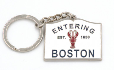 ENTERING BOSTON KEYCHAIN - BOSTON CAMPUS GEAR