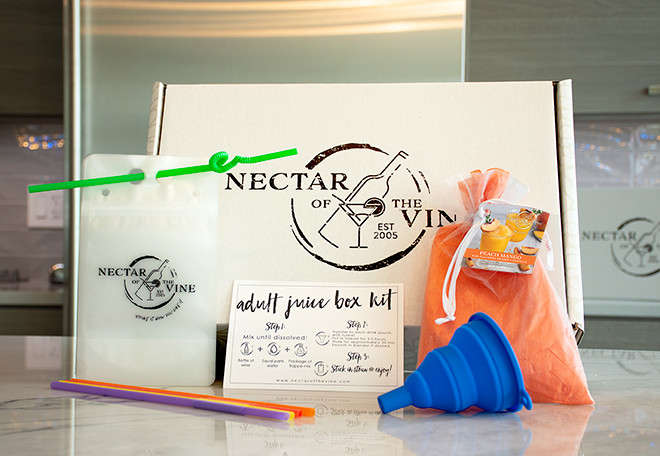 Wine Juice Boxes & Alcoholic Pouches for Adults