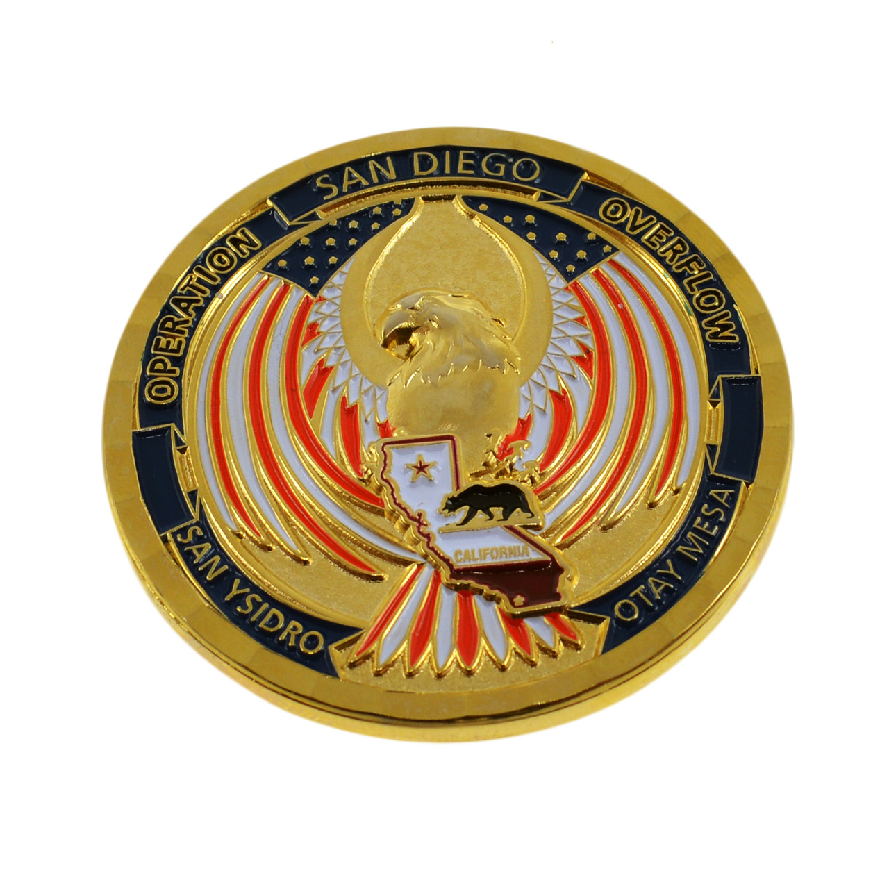 California CBP Operation Overflow Challenge Coin