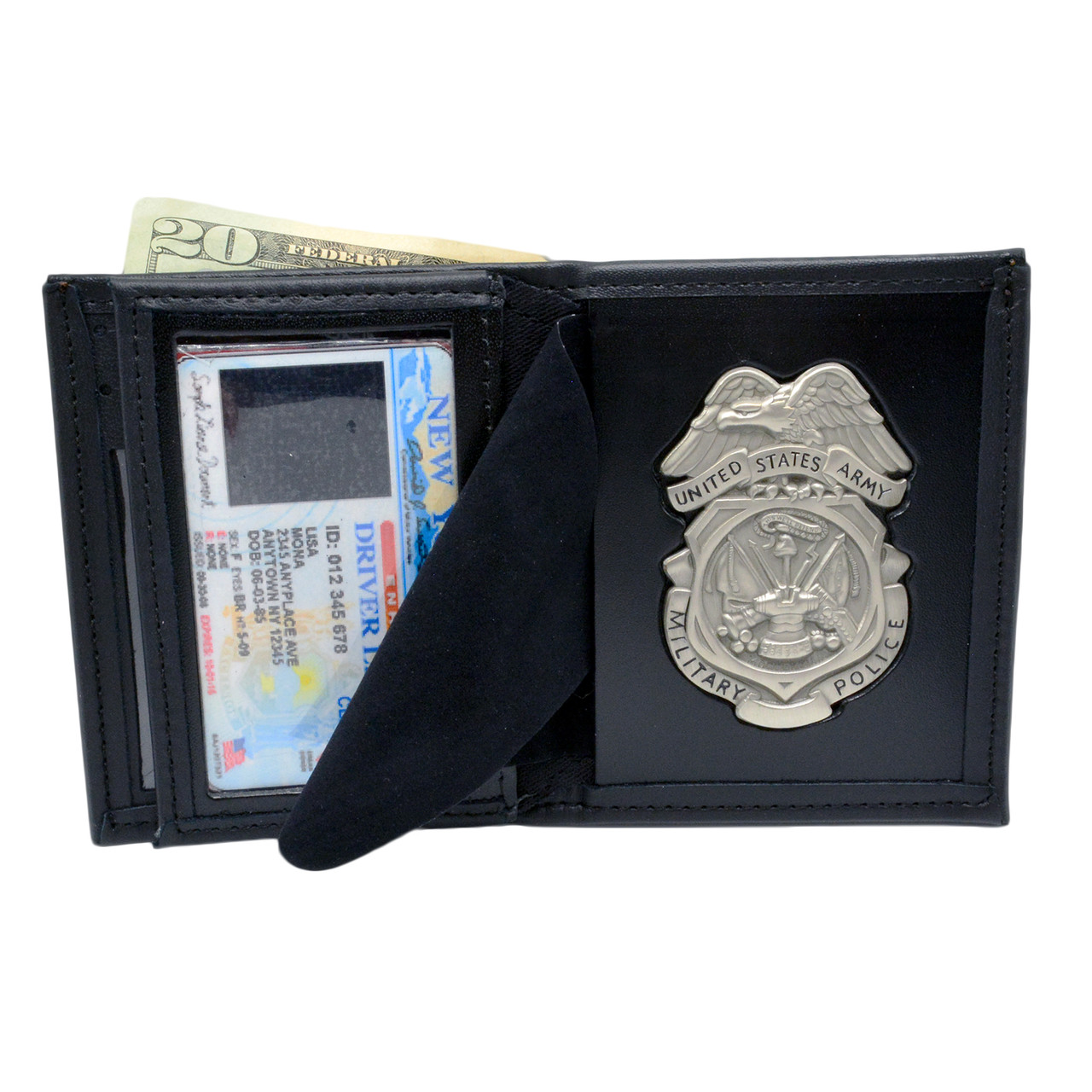 Military Police Badge with Bifold Wallet | MP Badge with Wallet | Army ...
