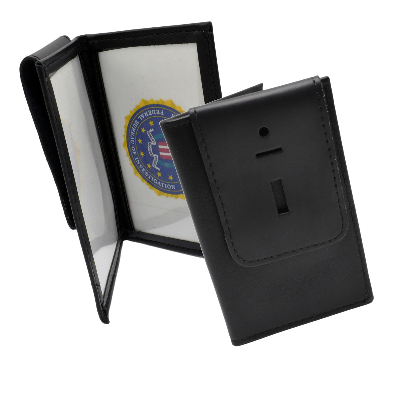 FBI Special Agent Leather Badge Wallet with Double ID Slots | Federal ...