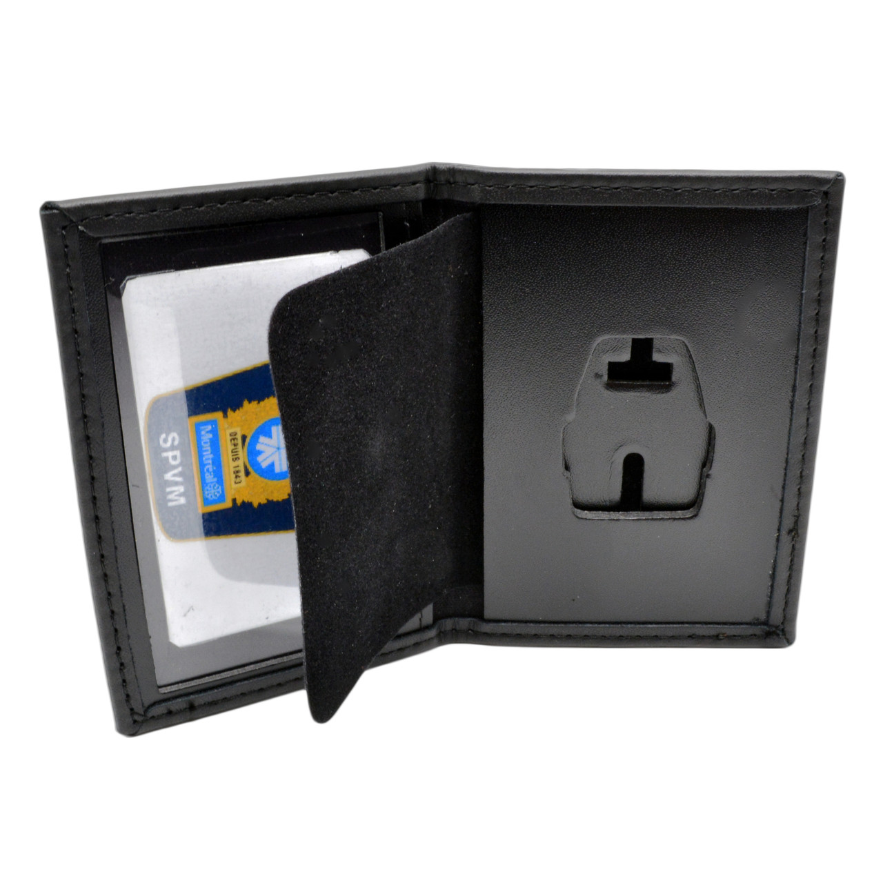 Montreal Police Dress Leather Badge and ID Case | SPVM Badge Case