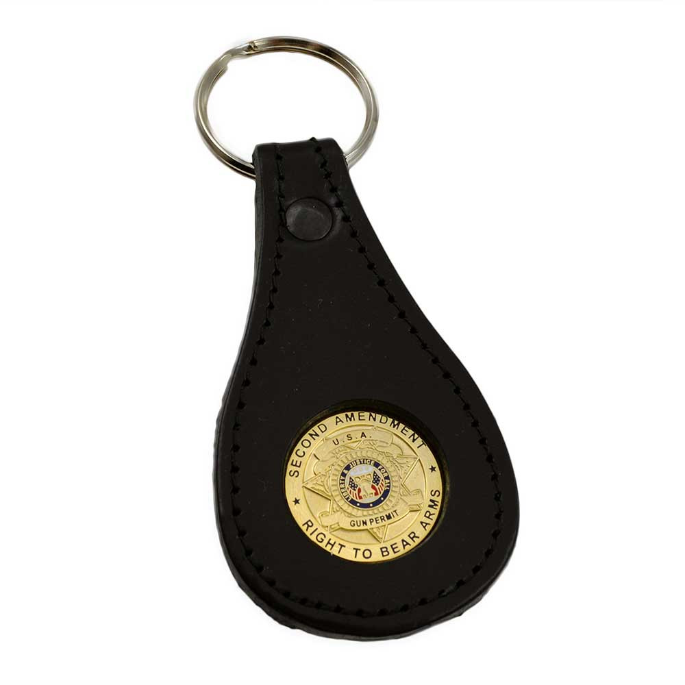 Concealed Carry Permit Badge Key Ring | CCP Key Fob