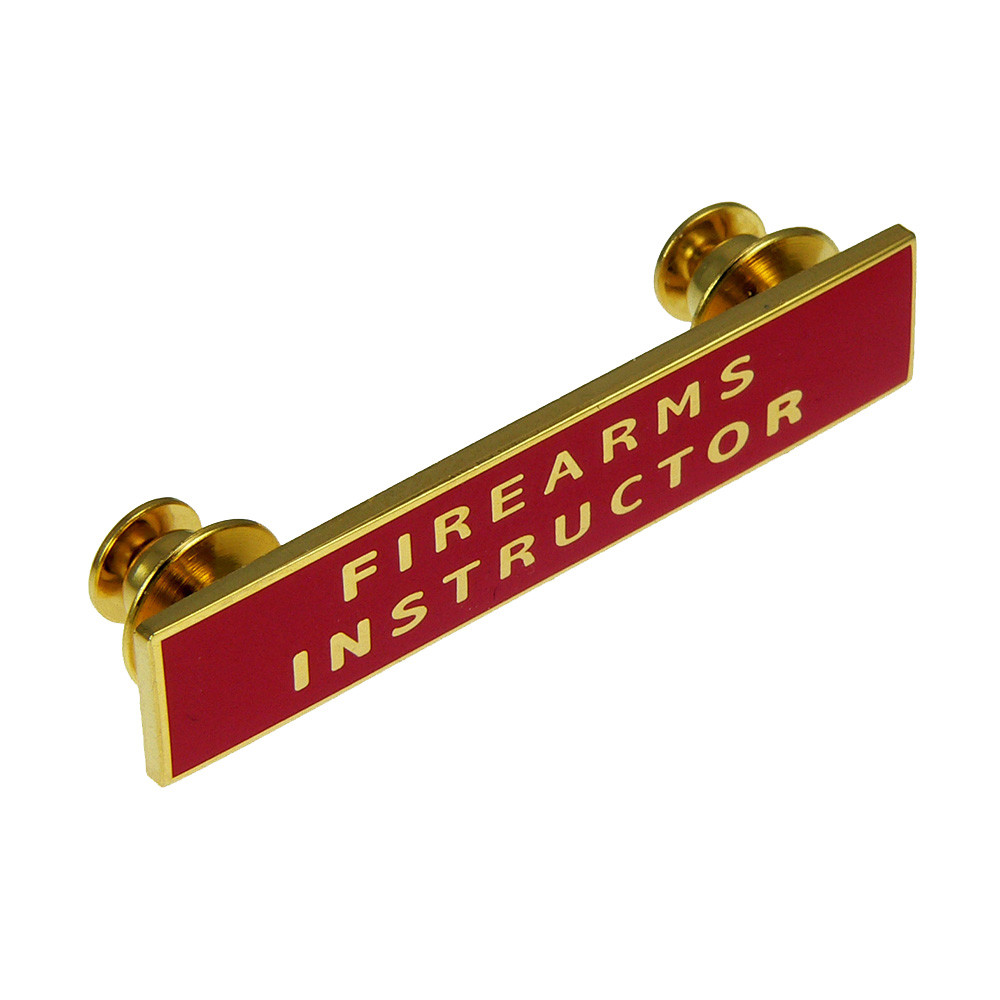 Firearms Instructor Citation Bar | Firearms Indicator Bar