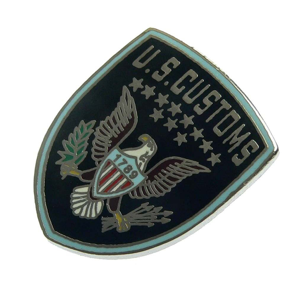 US Customs Inspector Pin Set | US Customs Mini Badge | US Customs Patch Pin
